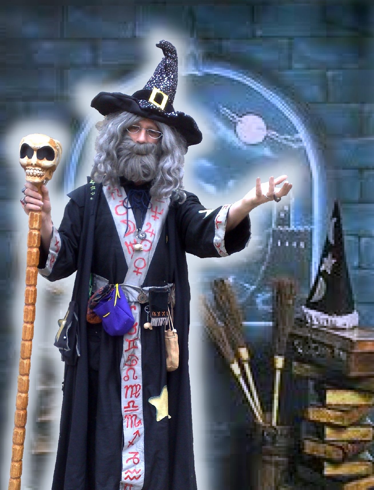 "The wizard magician. Book a magician with a difference."